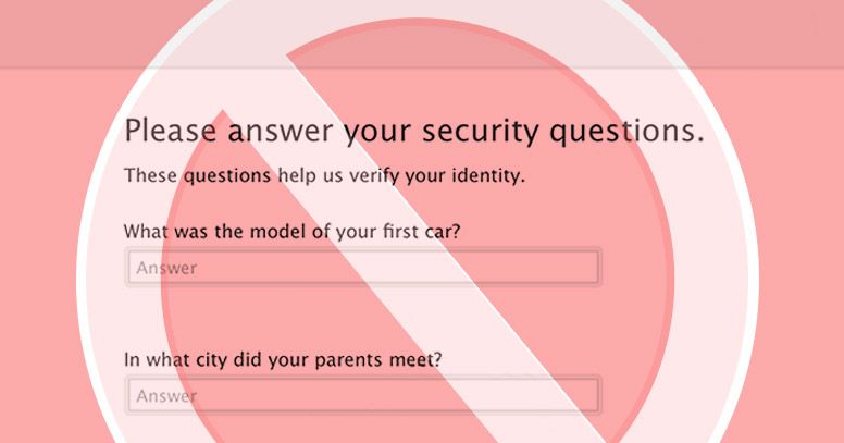 It’s Time to Kill the Online Security Question