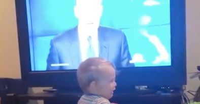 Why Is This Baby So Afraid of Brian Williams?