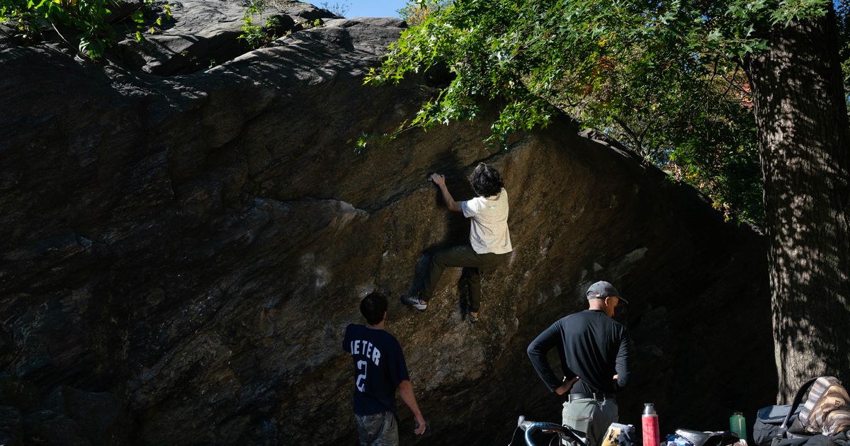 The Rock Climbers and Stewards of Central Park’s Boulders