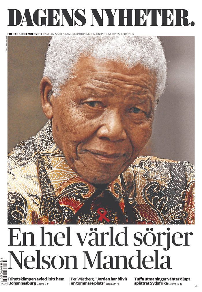 How Newspapers Around the World Remembered Nelson Mandela