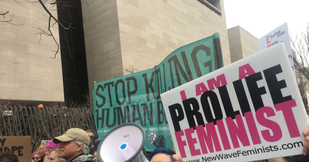 Pro-Choice and Pro-Life Feminists at the Women's March