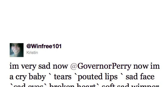 People Who Are Genuinely Devastated by Rick Perry’s Withdrawal From the ...