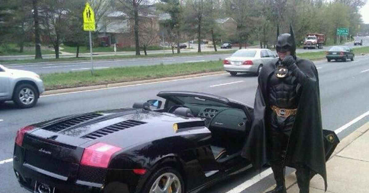 Lamborghini Batman Is a Real-Life Hero