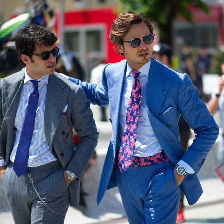 Street Style: Swagger and Blues at Pitti Uomo