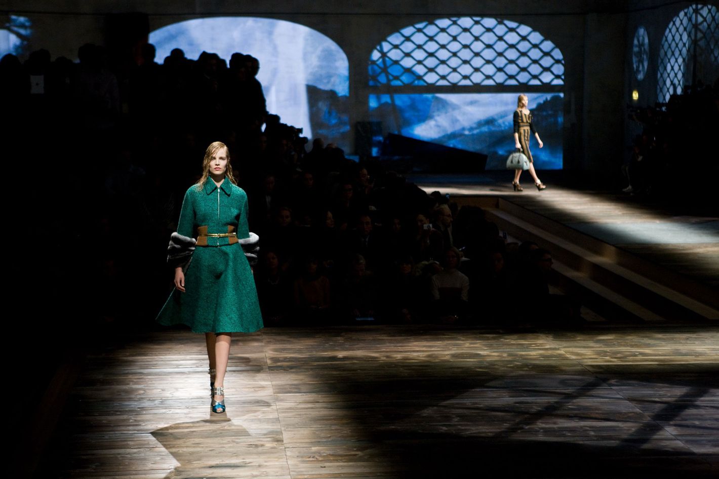 Cats and Ceiling Fans Took Over Prada’s Mysterious Show
