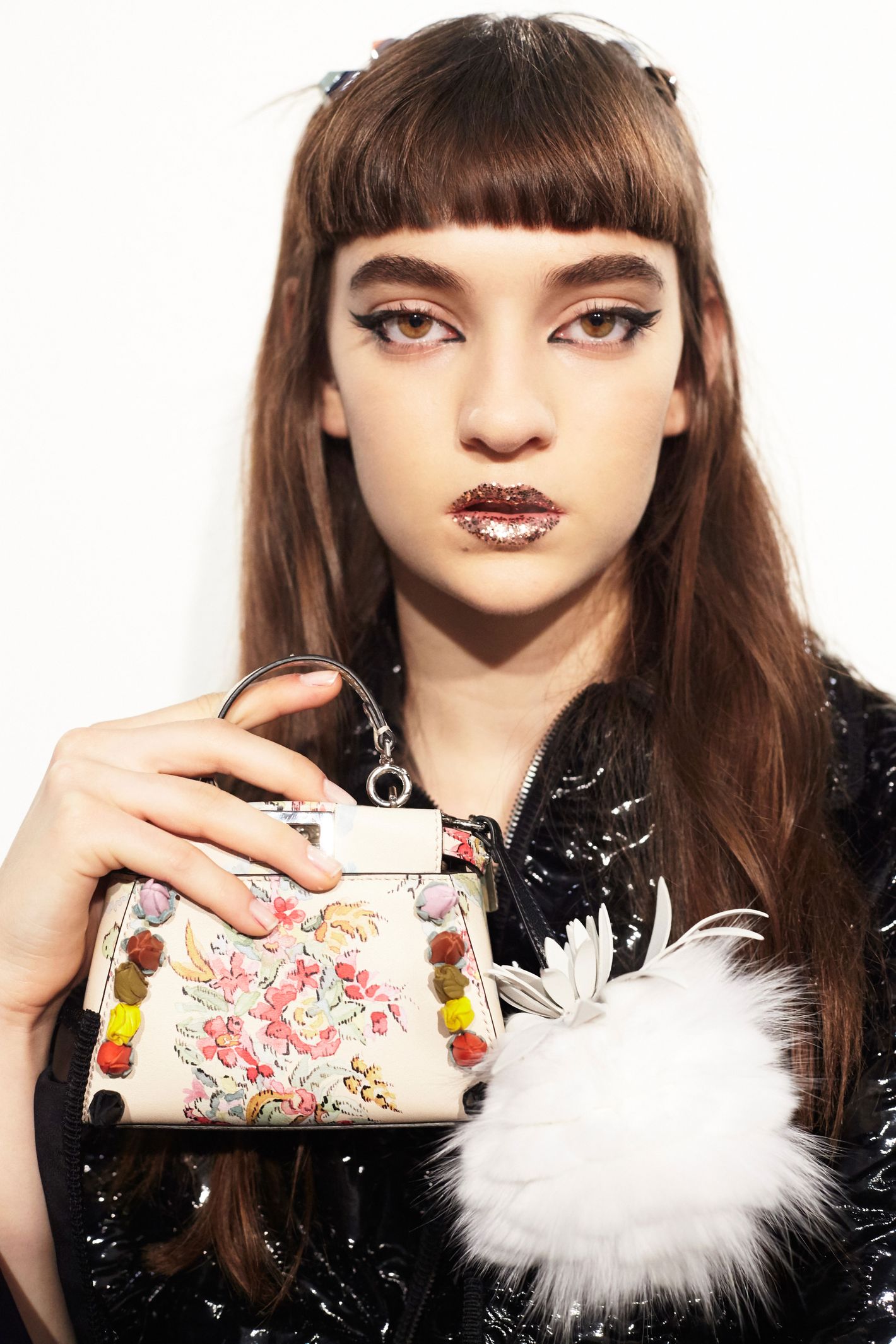 How to Create the Glitter Lips at Fendi's Spring 2017 Show