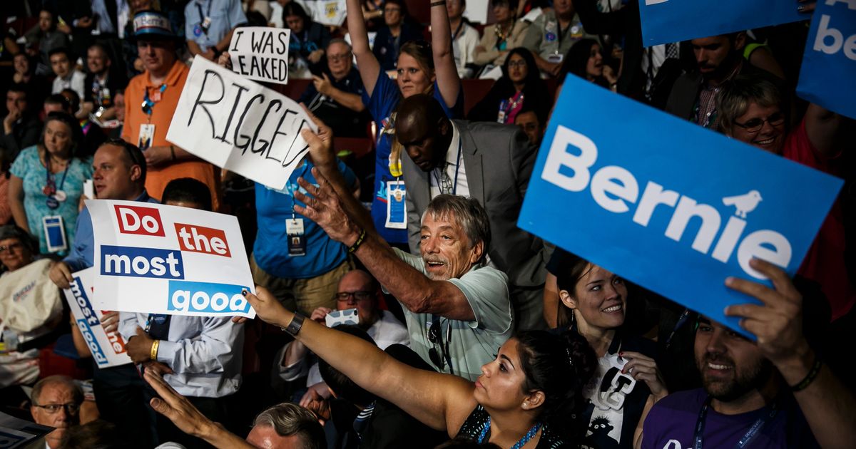 Trump Telling Bernie Voters the Election Was Rigged Again