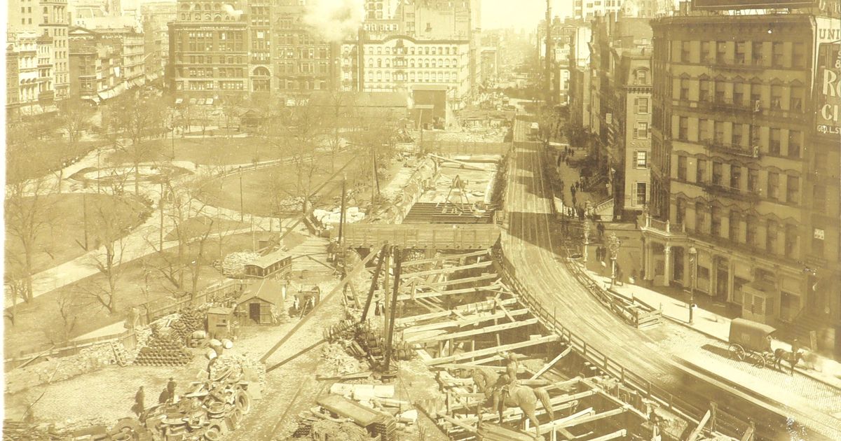 Rare Photos of New York’s Early Subway Construction