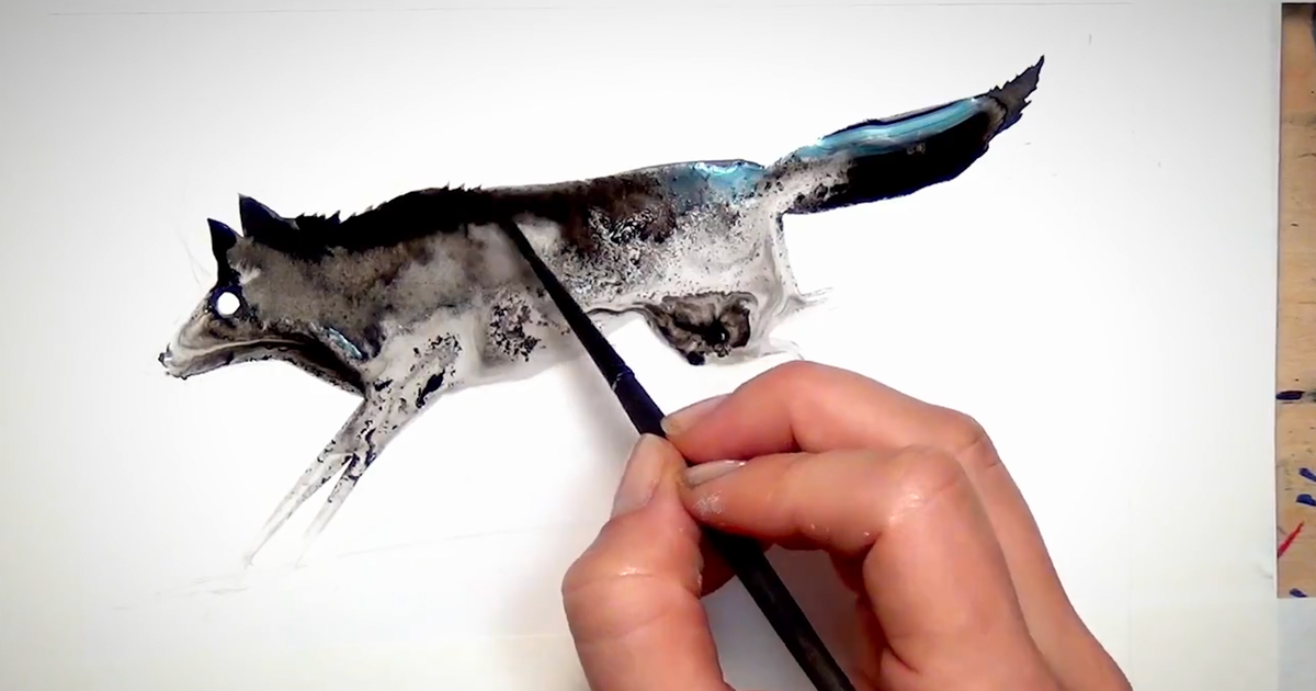 This Artist Creates Hypnotizing Paintings With Ink and Watercolor
