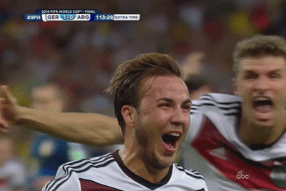 GIF Recap: Germany Wins the World Cup in Extra Time