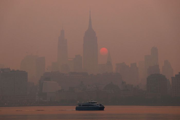 Canadian Wildfires Cover New York City in Smoke Again