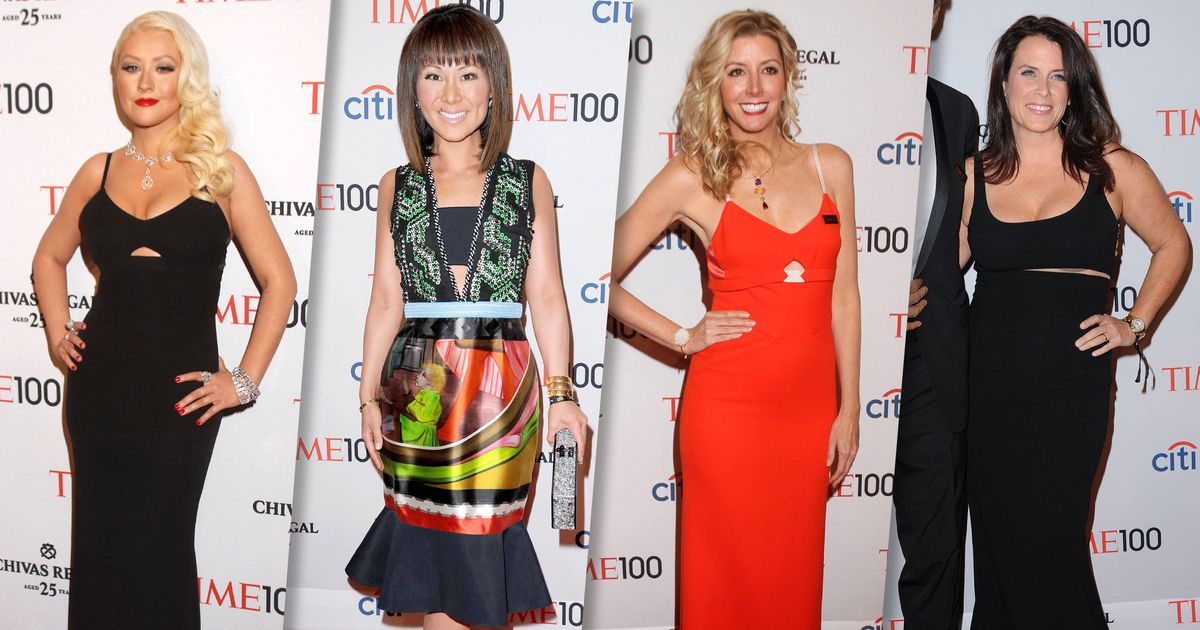 Midriff Peepholes Rampant on the Time 100 Red Carpet