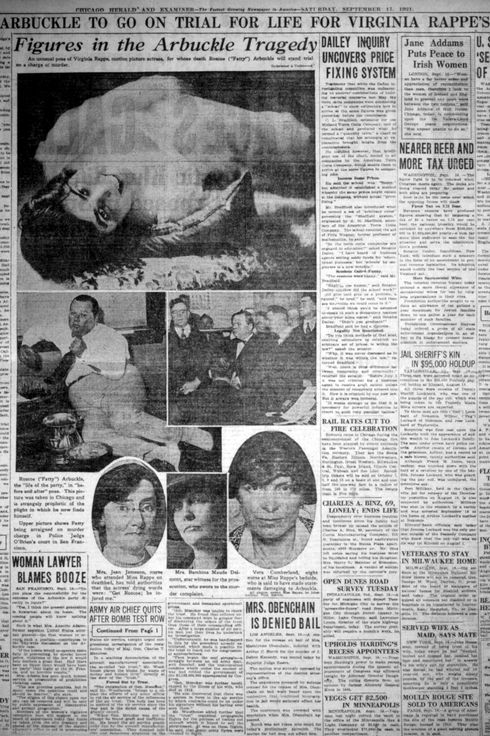 Before Weinstein: Virginia Rappe and Roscoe ‘Fatty’ Arbuckle