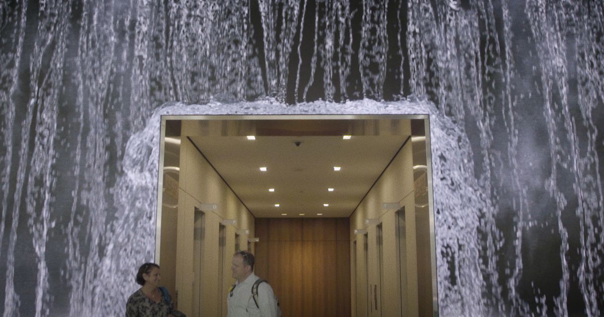 Salesforce HQ Has a Gigantic Waterfall in Its Lobby