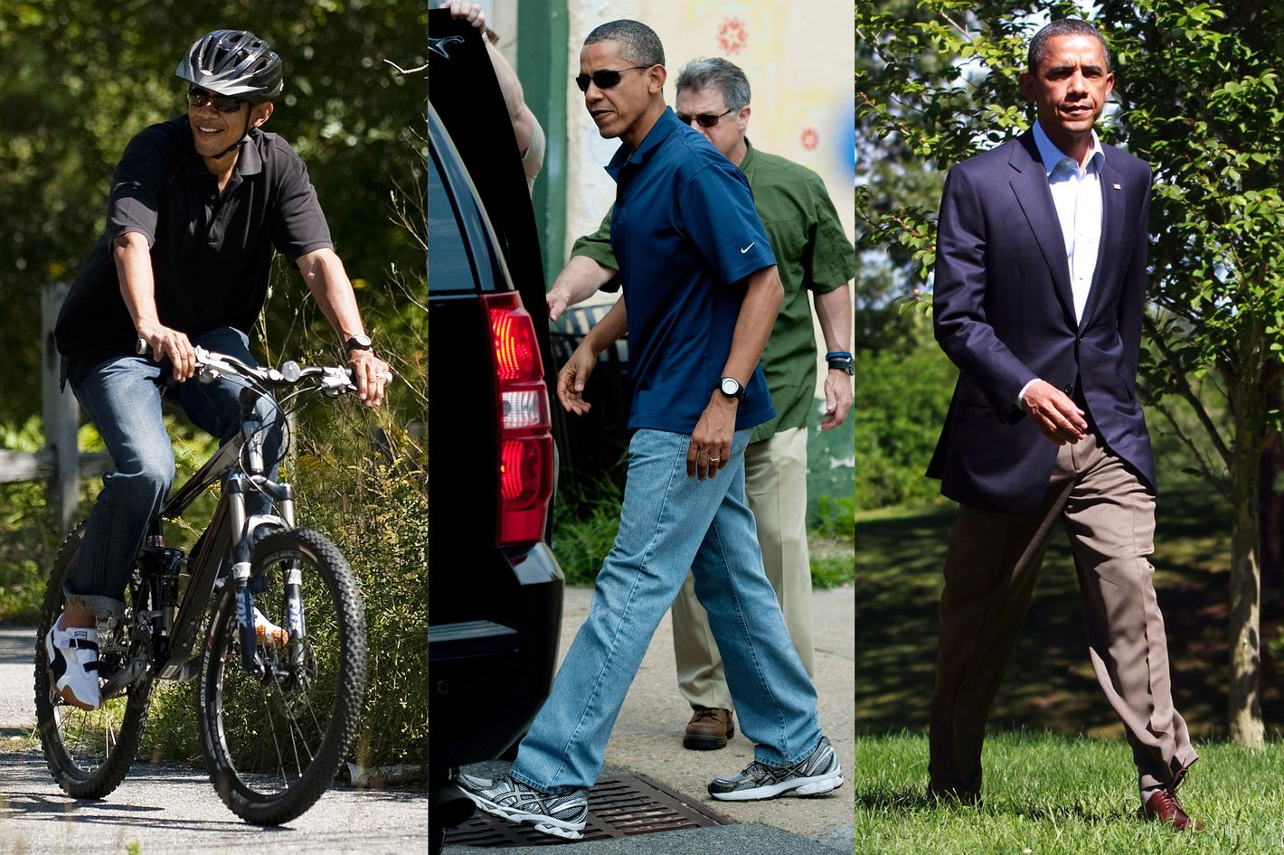 Obama Riding A Bike