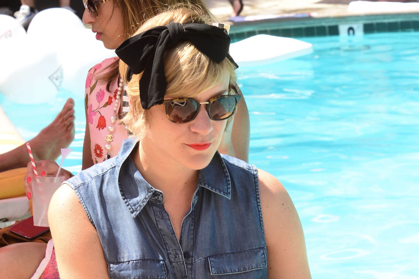 Alexa Chung And Harry Styles Pool