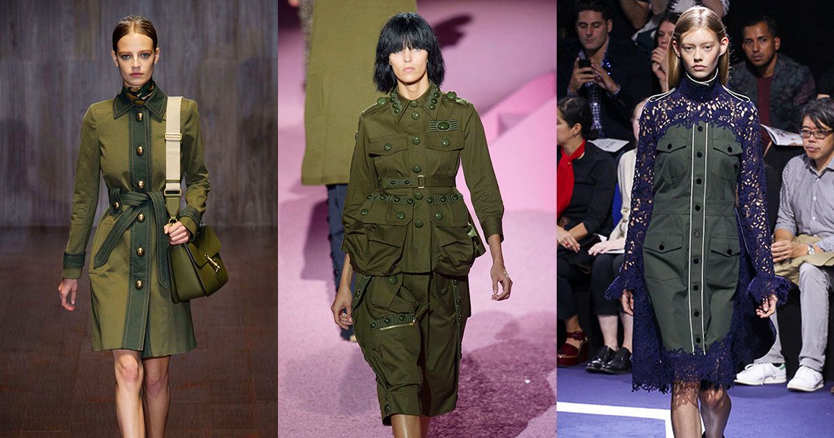 Army Green Has Been All Over the Spring Runways
