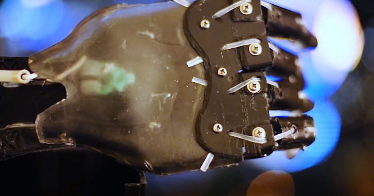 A Bionic Hand Made From Keurig Parts