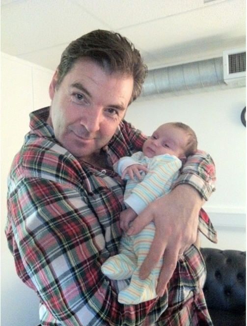 See Bates From Downton Abbey in a Flannel Shirt, Holding a Baby