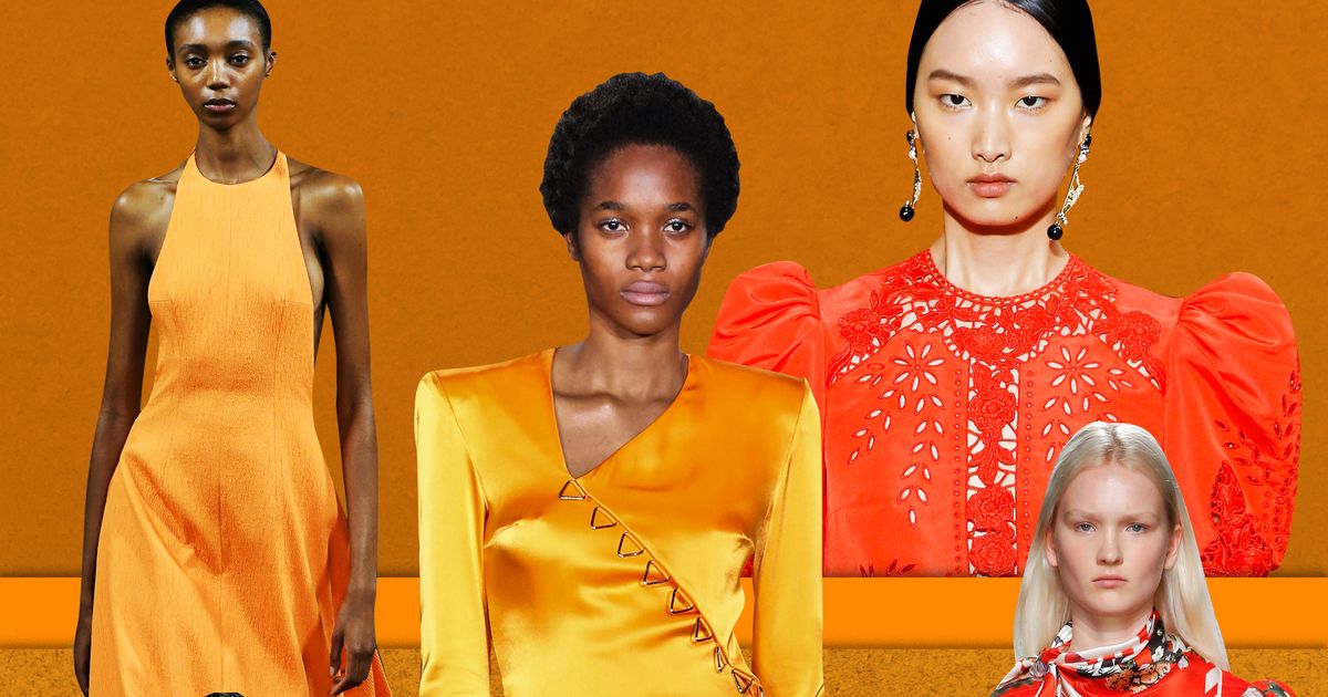 Orange Was a Standout Color Trend at London Fashion Week