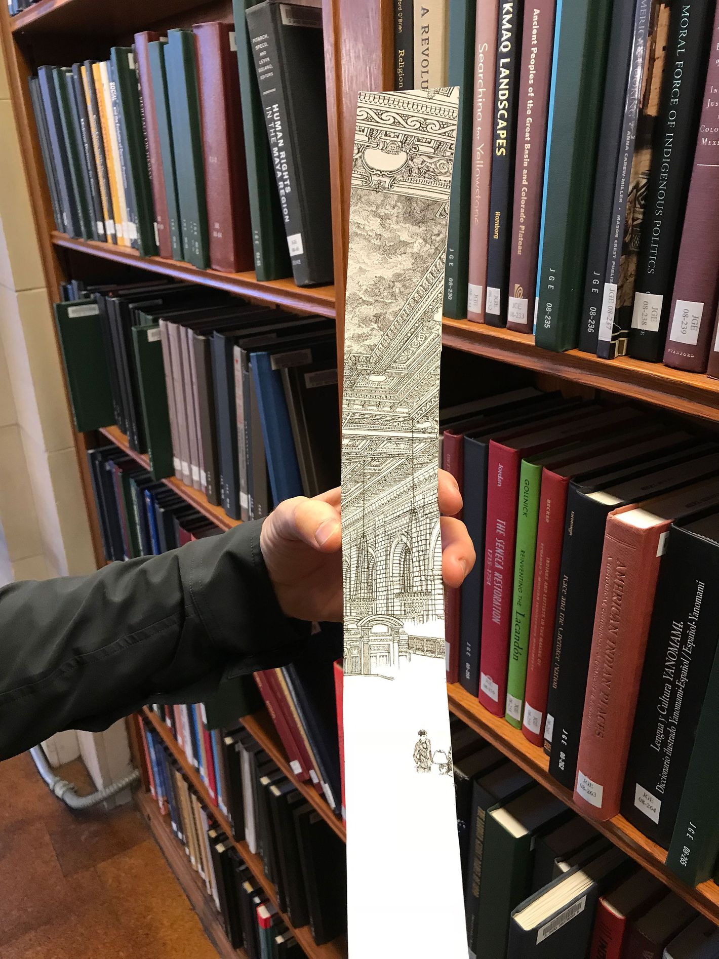 The Human Camera Obscura in the New York Public Library