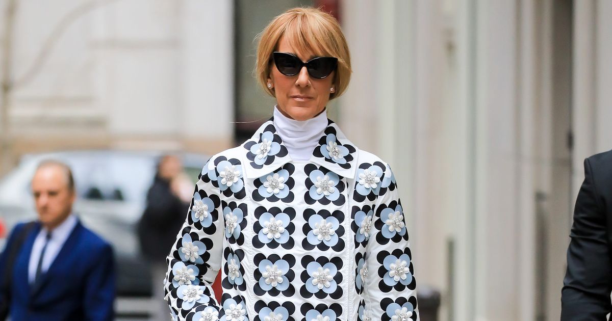Céline Dion Wears ’60s Outfit From Moncler x Richard Quinn