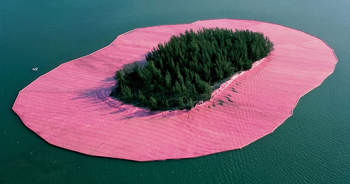 Christo Revisits Miami’s Pink ‘Surrounded Islands’ From 1983