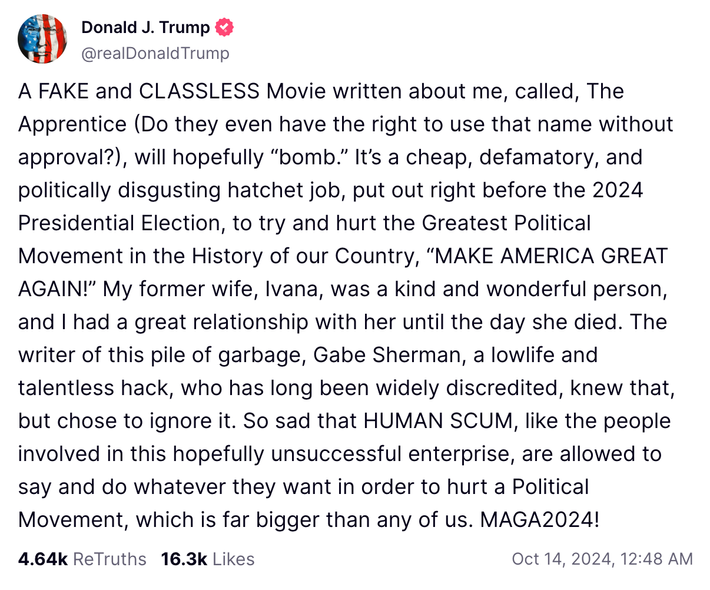 Oscar-Nominated Trump Movie ‘The Apprentice": All the Drama