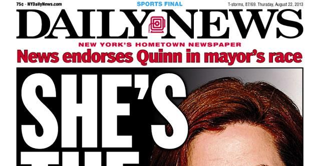Quinn Gets Daily News Endorsement