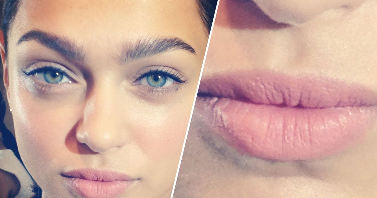 Zoom Shot: Perfectly Pink Lips at Lisa Perry