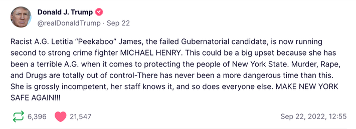 Letitia James ‘Peekaboo’: 6 Theories on Trump’s New Nickname