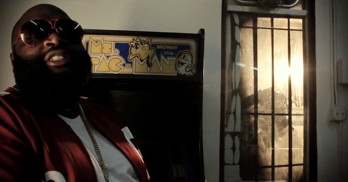 ‘Yella Diamonds’ Video: Rick Ross Enjoys Ms. Pac-Man, Subtitles