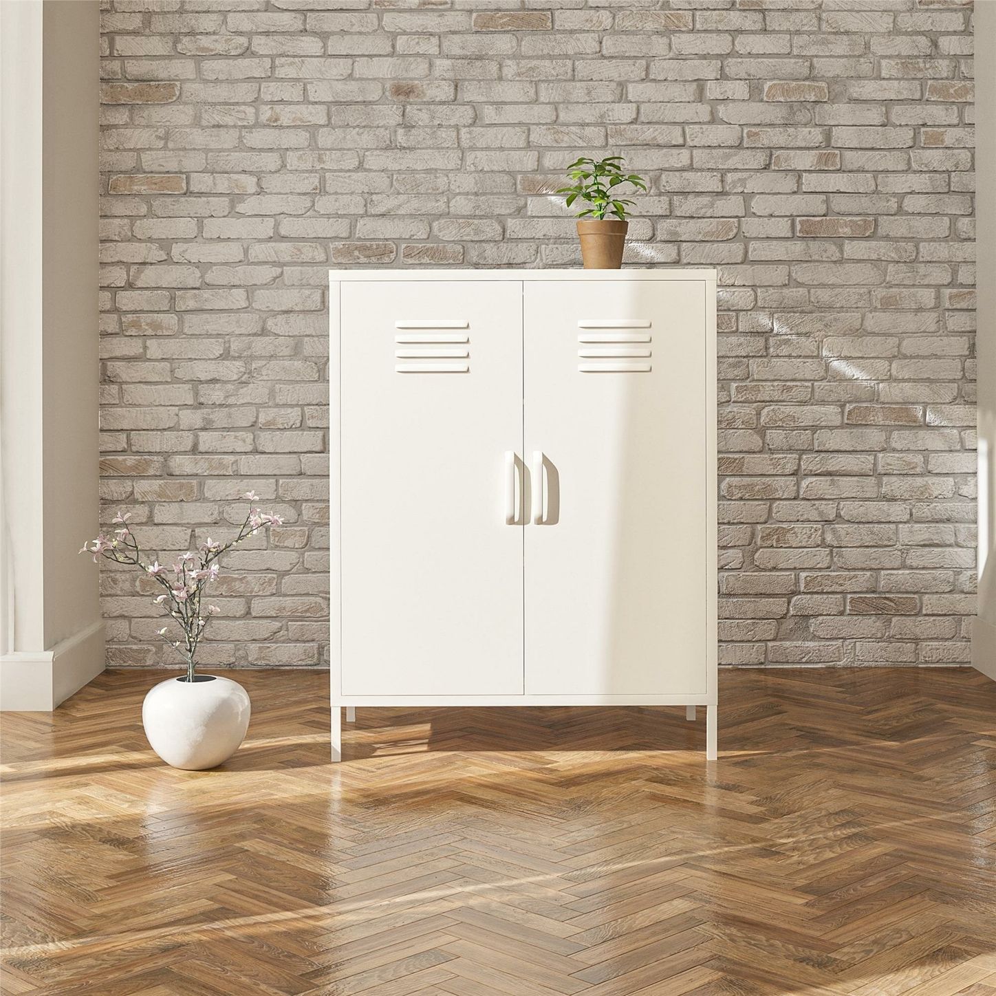 Narrow shallow cabinet store