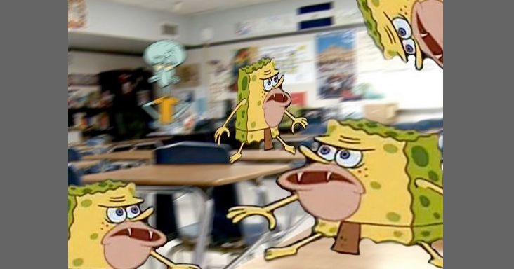 Caveman Spongebob meme Spongegar