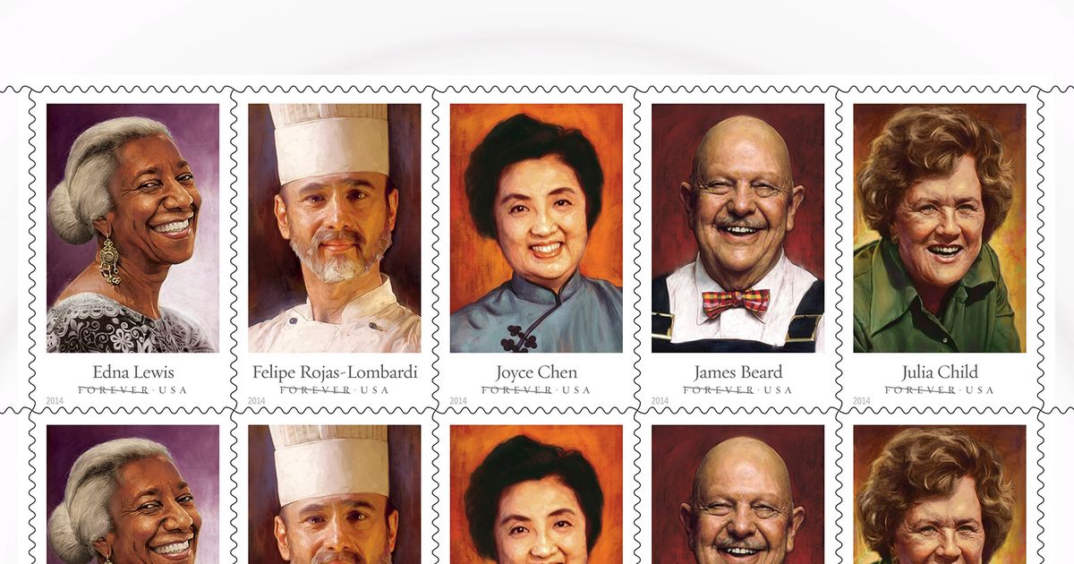 You Can Buy the Post Office’s Famous-Chef Stamps Today