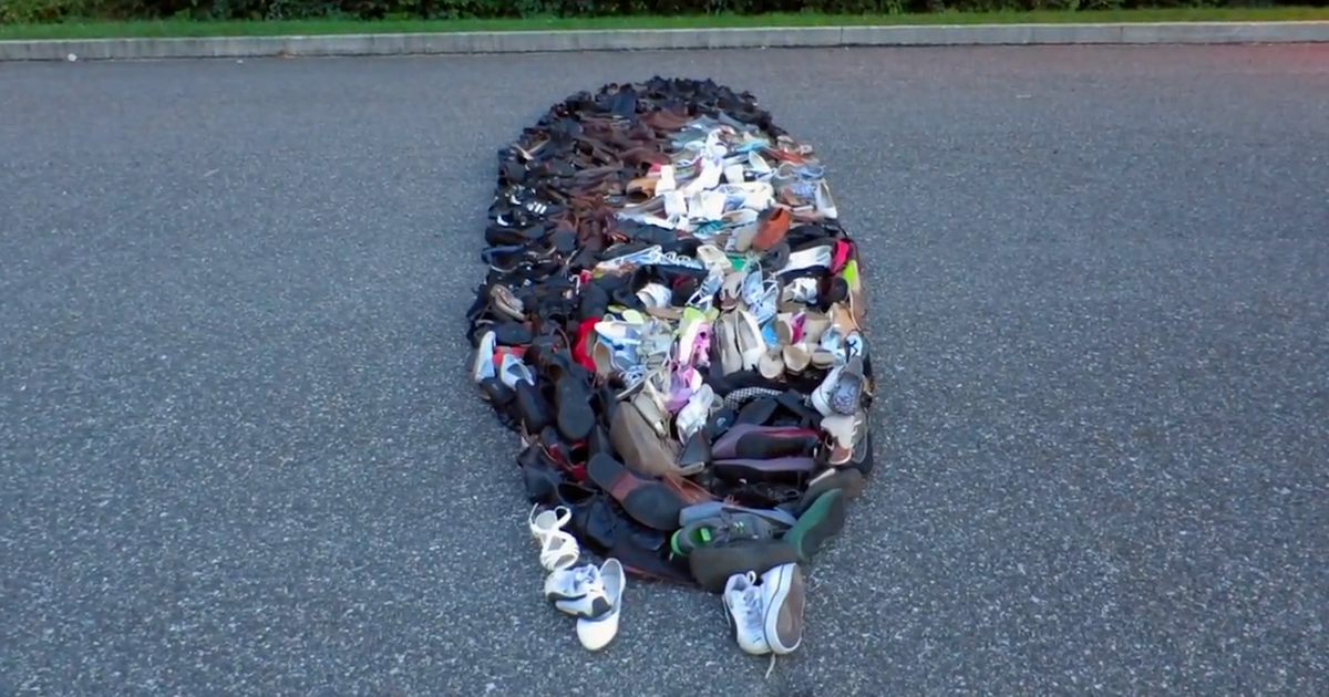 Artist Created a Portrait of Martin Luther King From Shoes