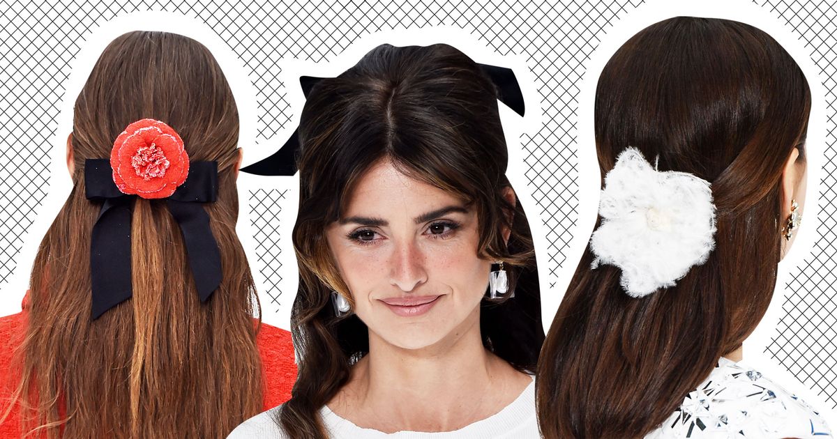 Paris Fashion Week Fall 2019 Chanel Hair Barrettes and Bows