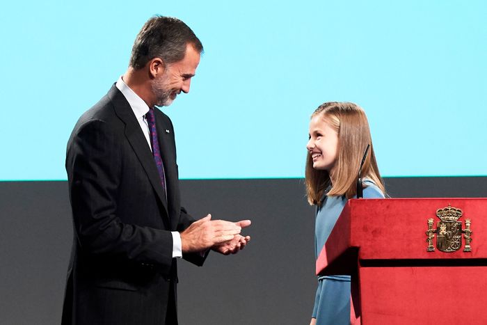 Heir to the Spanish Throne, 13, Makes First Public Address