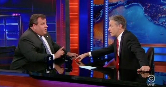 Jon Stewart Blasts Chris Christie Over Fickle Friendship With Obama
