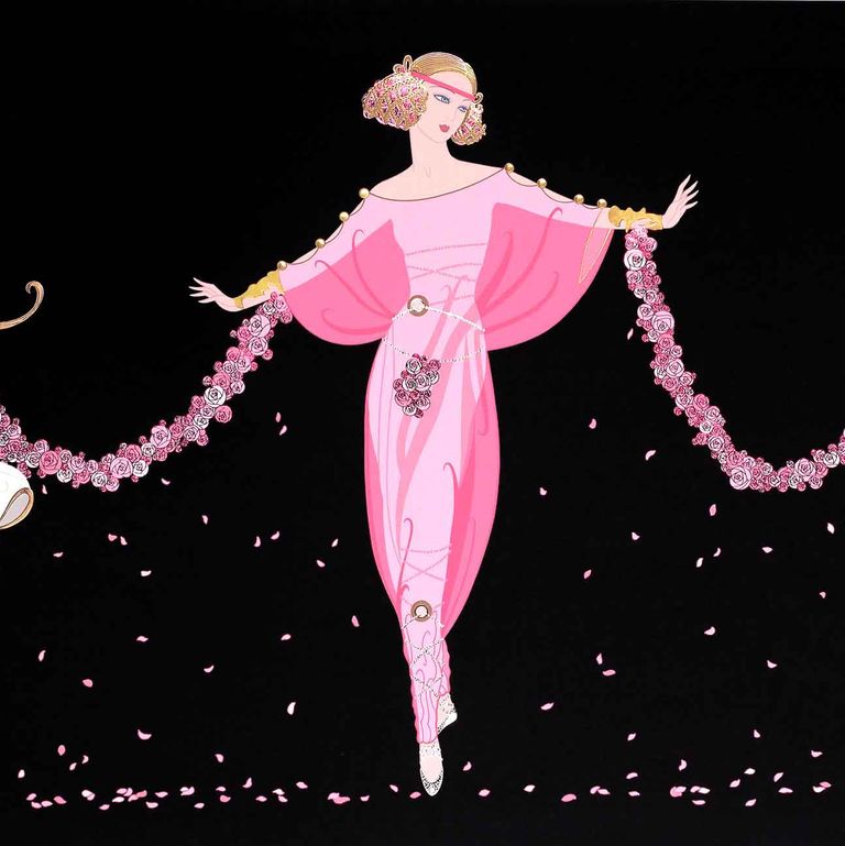 Lavish Art Deco Fashions, Painted by Erté