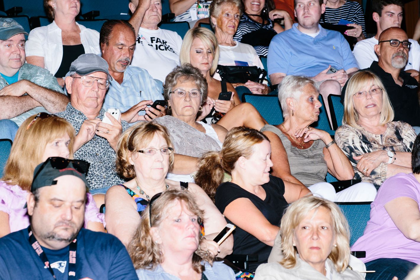 Scenes From a Packed Donald Trump Rally at a New Hampshire High School