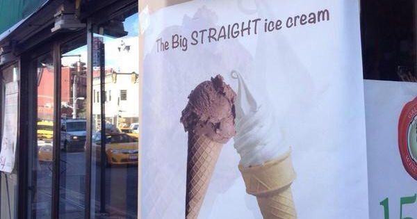 An Ice Cream Shop Rolled Out ‘Big Straight Ice Cream’ This Weekend
