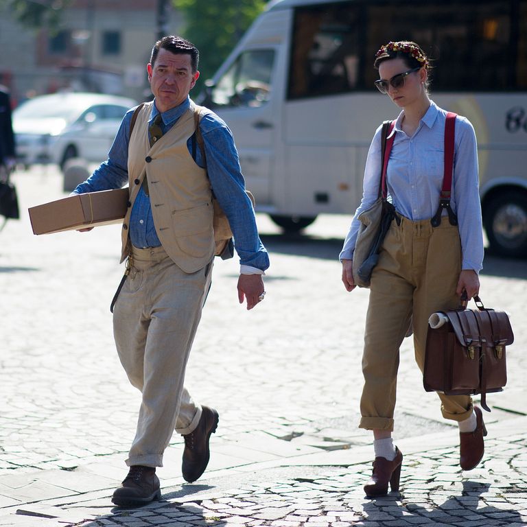 Street Style: Swagger and Blues at Pitti Uomo