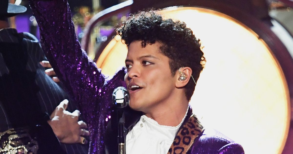 Watch Bruno Mars's Prince Tribute at the Grammy Awards