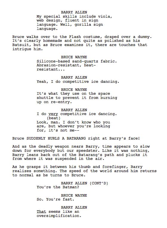 Read the Funny Justice League Scene That Introduces The Flash