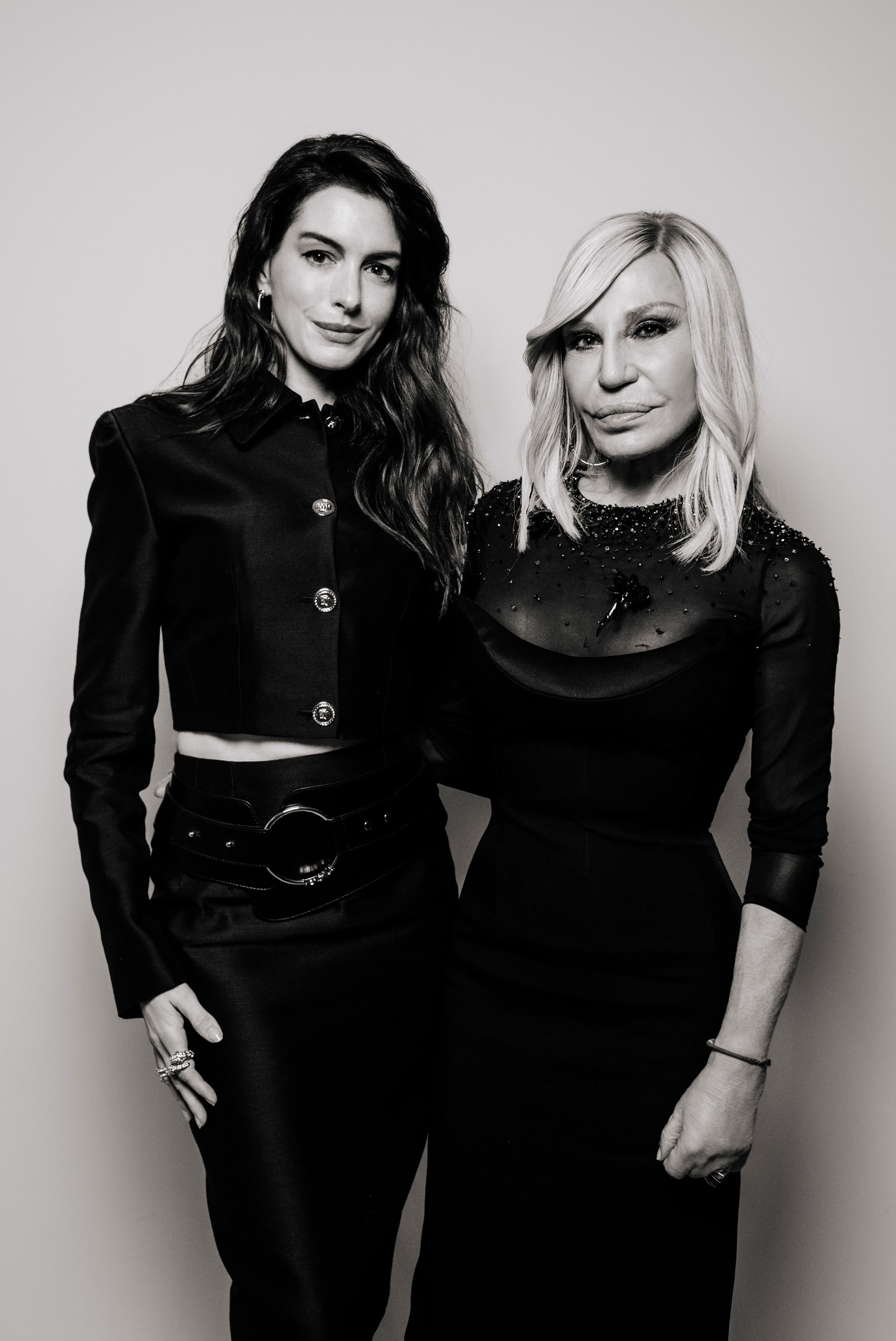 Donatella Versace and Anne Hathaway Host Intimate Dinner