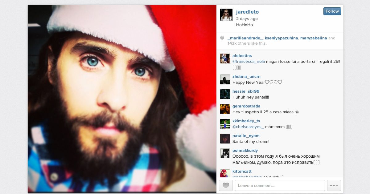 Jared Leto Offers Himself As Your Christmas Gift