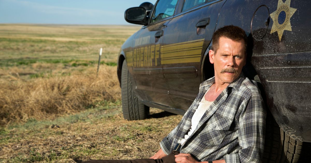 Kevin Bacon Plays Both Terminator and Clown in Cop Car