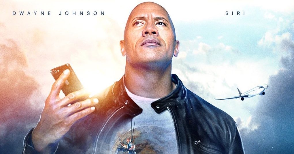 Dwayne ‘The Rock’ Johnson and Siri Star in Action-packed Ad