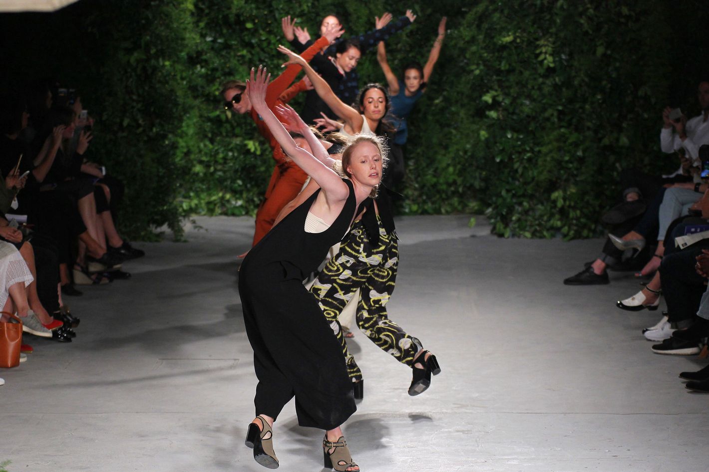 At This Show, the Models’ Falls Were Tightly Choreographed